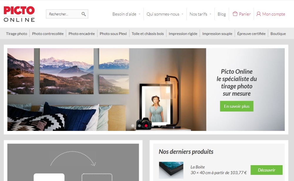 Picto Online, impressions photo en ligne